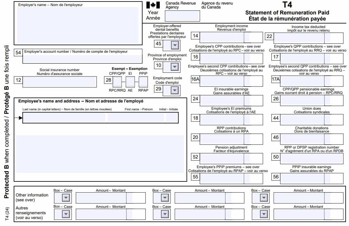 Understanding Your T4 Slip: A Canadian Employee's Guide to Taxes ...