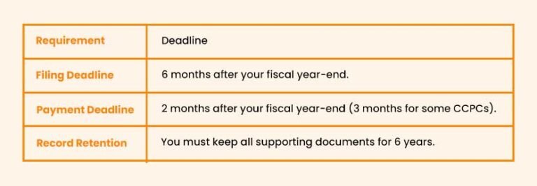 Do New Corporations Need to File a T2 Tax Return in Canada First Year ...